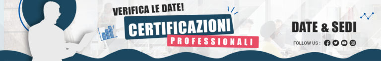 Certificazioni professionali proposte da SI Cert